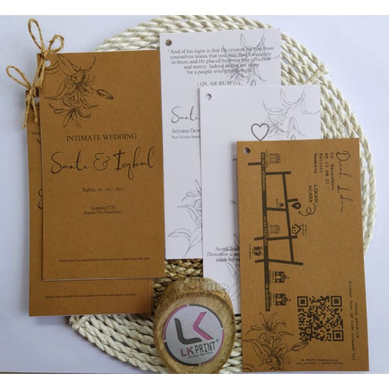 Jual undangan rustic | Shopee Indonesia