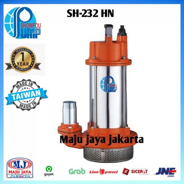 Jual POMPA SUMBERSIBLE Showfou SH-232 2HP 3phase 380volt pompa celup ...
