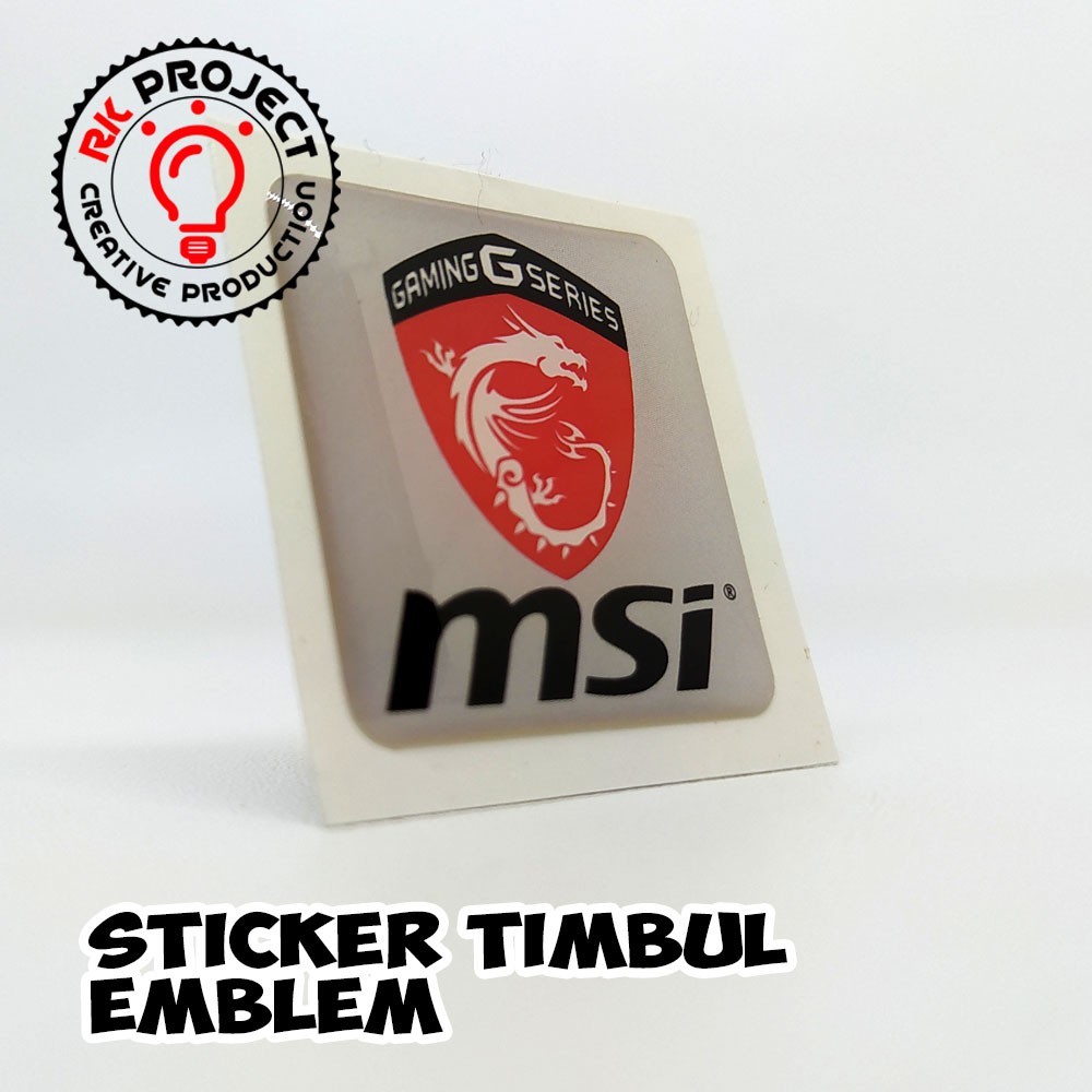Jual MSI Sticker Timbul Emblem Resin Lentur | Shopee Indonesia