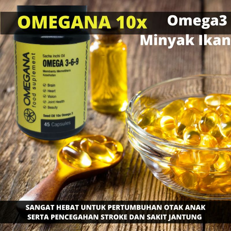 Jual vitamin omega 3 6 9 vitamin otak anak jantung Om3Heart | Shopee ...