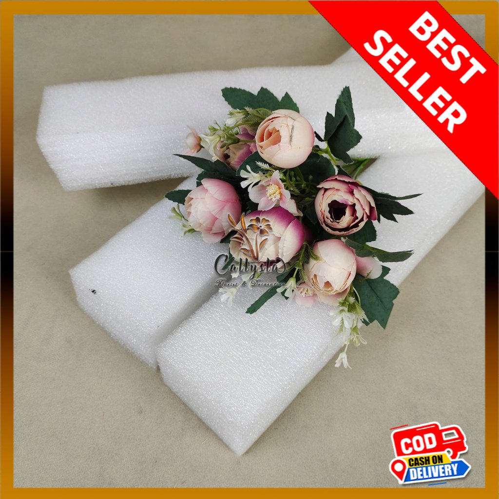 Jual Foam Busa warna putih kotak untuk Floral bunga kering Foam Busa ...