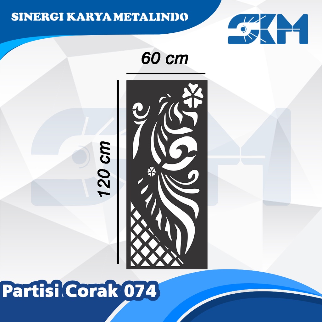 Jual PLAT PARTISI PAGAR MOTIF 120X60cm TEBAL 1MM - 2MM / LASER CUTTING ...
