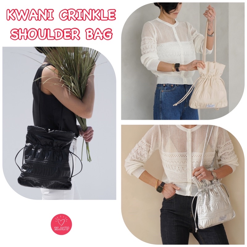 Jual KWANI CRINKLE SHOULDER BAG ( tanya stock sblm transaksi ) | Shopee ...