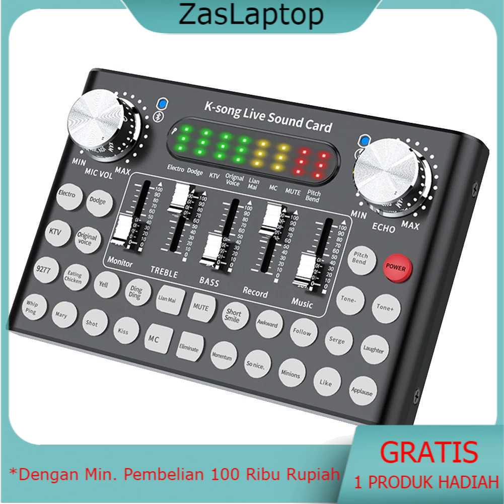 Jual Sound Card Amplifier Karaoke dengan Efek Suara/ Rekaman/ Live ...