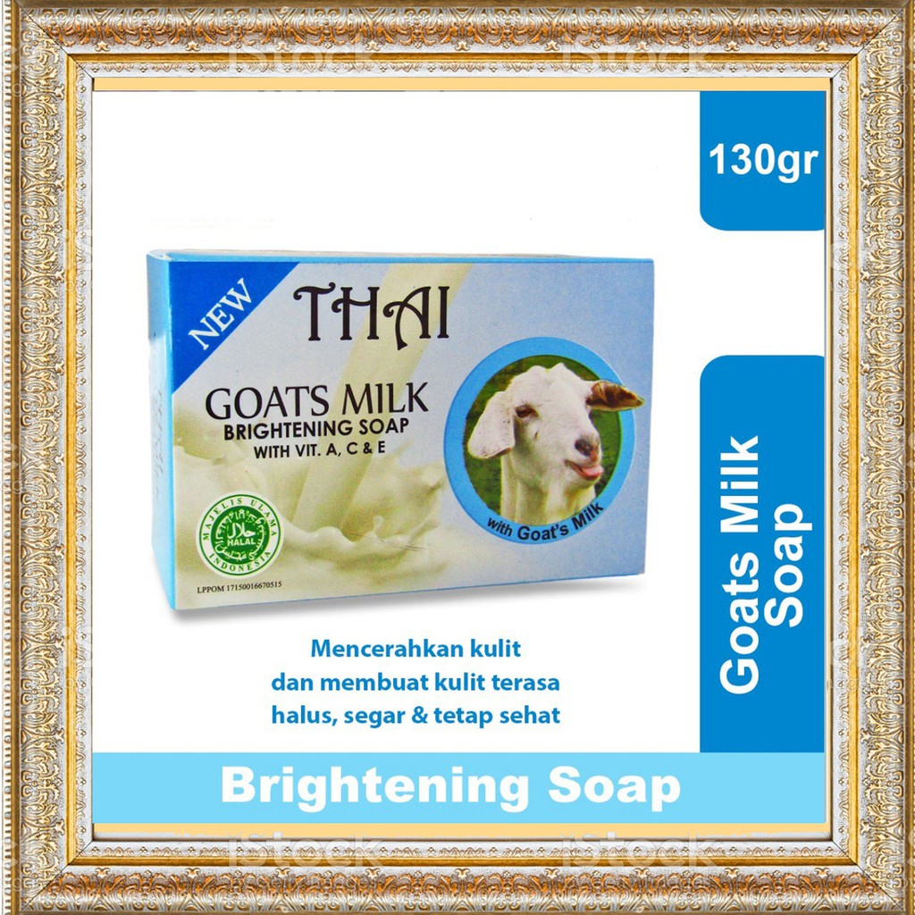 Jual THAI Goats Milk Soap 130gr - Sabun Kambing BPOM | Shopee Indonesia
