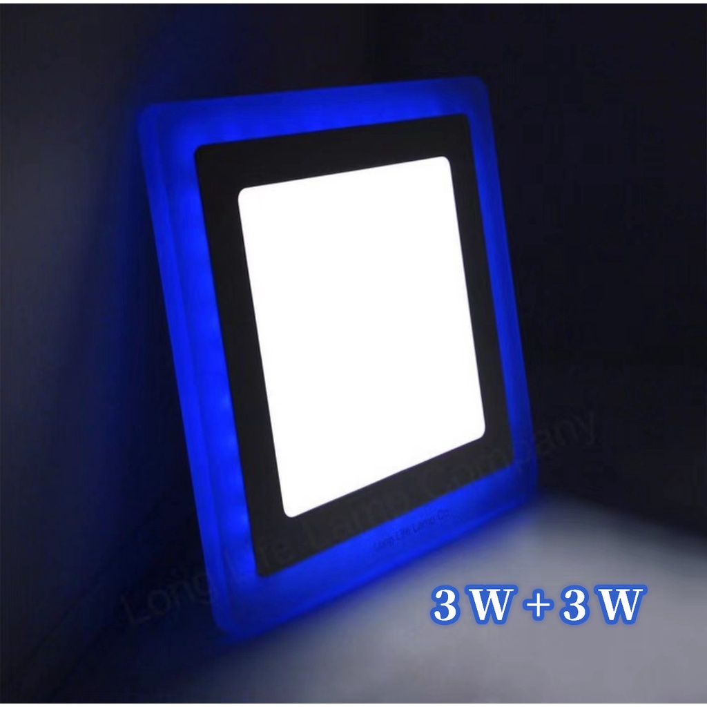Jual LAMPU DOWNLIGHT LED PEX PANEL 2 WARNA 3+3 WATT KOTAK TENGAH PUTIH ... Jual LAMPU DOWNLIGHT LED PEX PANEL 2 WARNA 3+3 WATT KOTAK TENGAH PUTIH ...