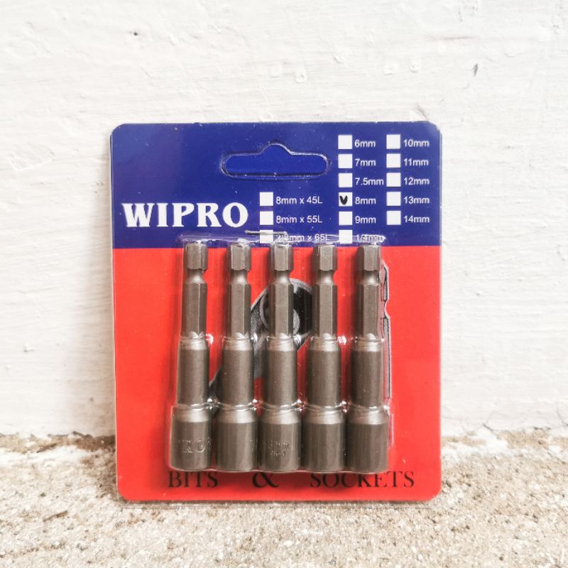 Jual WIPRO Mata Baut Drilling 8 mm x 65 mm - Magnetic Hex Nut 65mm (1 ...