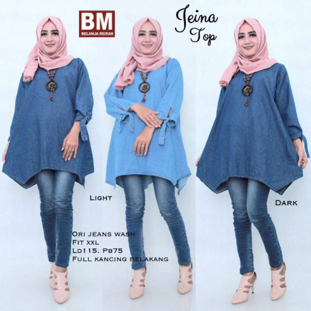 Jual JEINA LONGTUNIC//ATASAN MURAH//TOP BESTSELLER | Shopee Indonesia