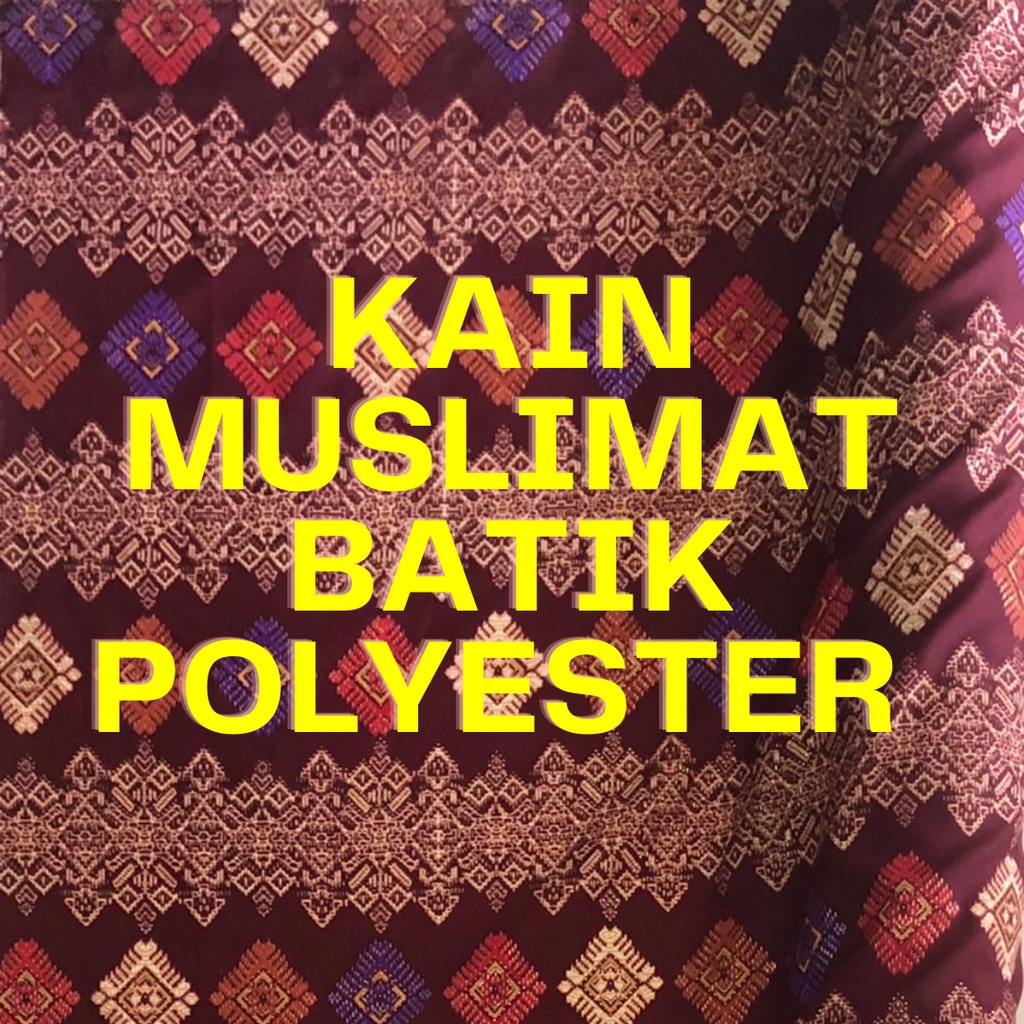 Jual Kain Muslimat Batik BSY Polyester Sangat LEMBUT Premium (UNTUK ...