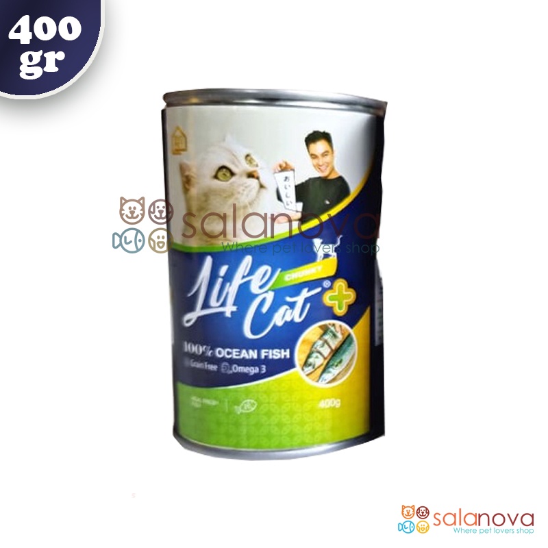 Jual Life Cat Plus Kaleng 400gr Makanan Kucing Basah | Shopee Indonesia