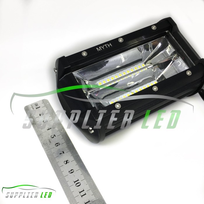 Jual Lampu Tembak Sorot Motor Mobil LED Bar CREE 24 Titik Mata Dua Susun - Putih new produk ...