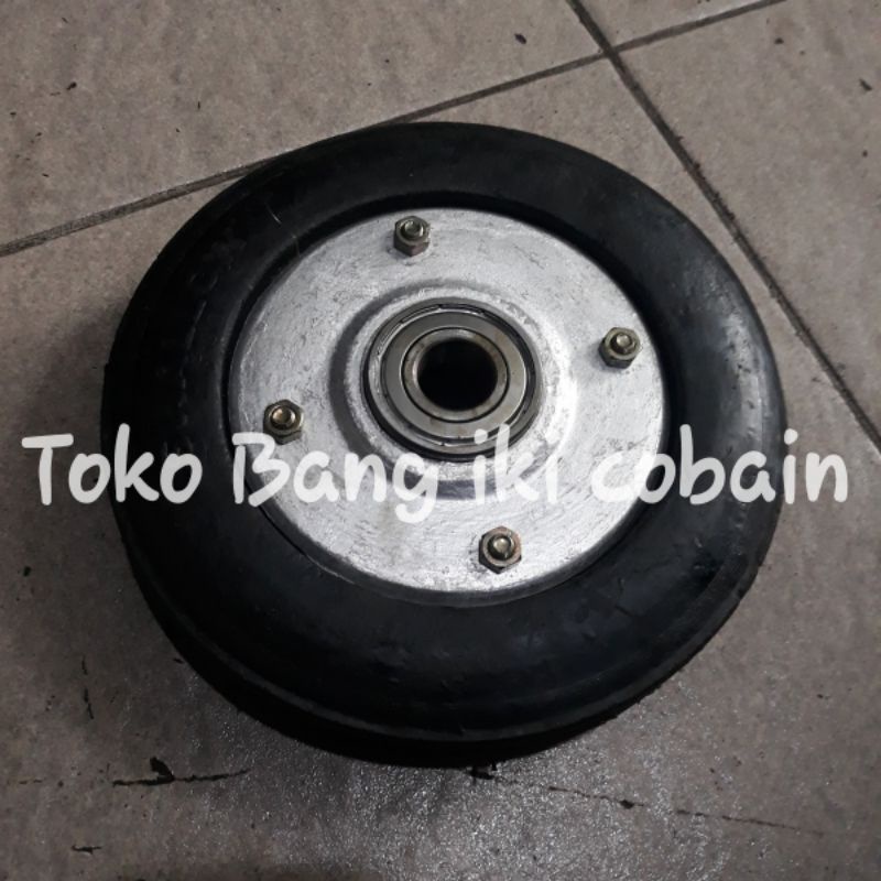 Jual Roda Troli 7 inch Ban Karet Mati 300kg Roda Trolley | Shopee Indonesia