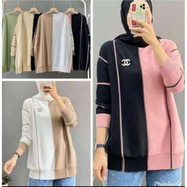 Jual TOP ATASAN RAJUT PREMIUM BANGKOK//BLUS RAJUT IMPORT TERBARU ...