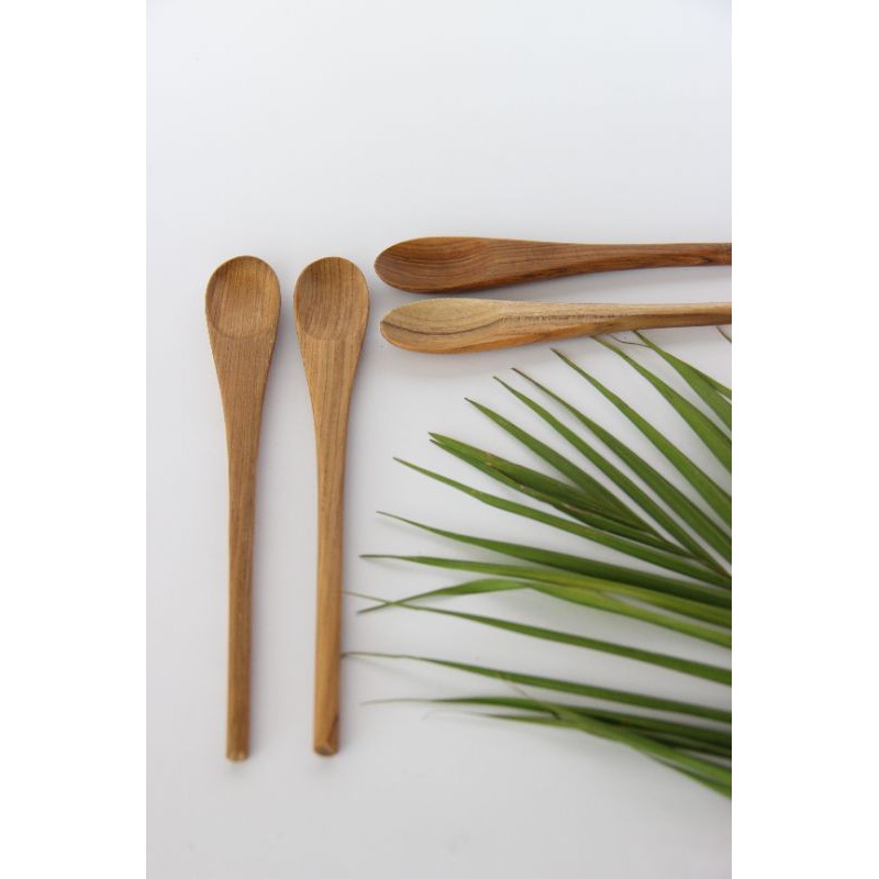 Jual SENDOK SPOON KAYU KECIL UNTUK KOPI/TEH/ES KRIM/DESERT DARI KAYU ...