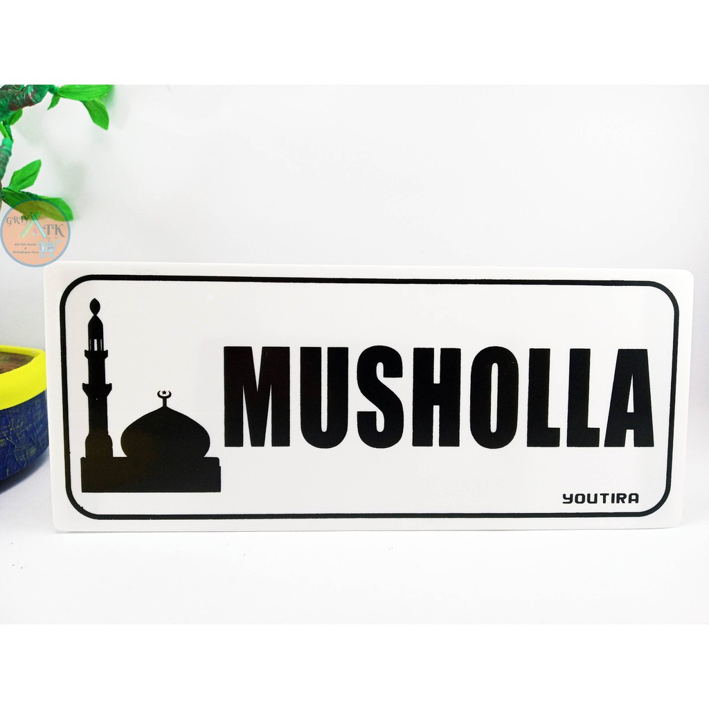 Jual Sign board label peringatan arkrilik acrylic Simbol Mushola ...