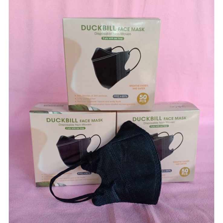 Jual Masker Duckbill 3 Ply Face Mask isi 50 Pcs Premium Mask Putih ...