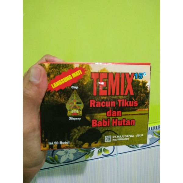 Jual PRODUK- [ 1KOTAK ISI 50PCS] TEMIX TEMIK RACUN TIKUS DAN BABI ...