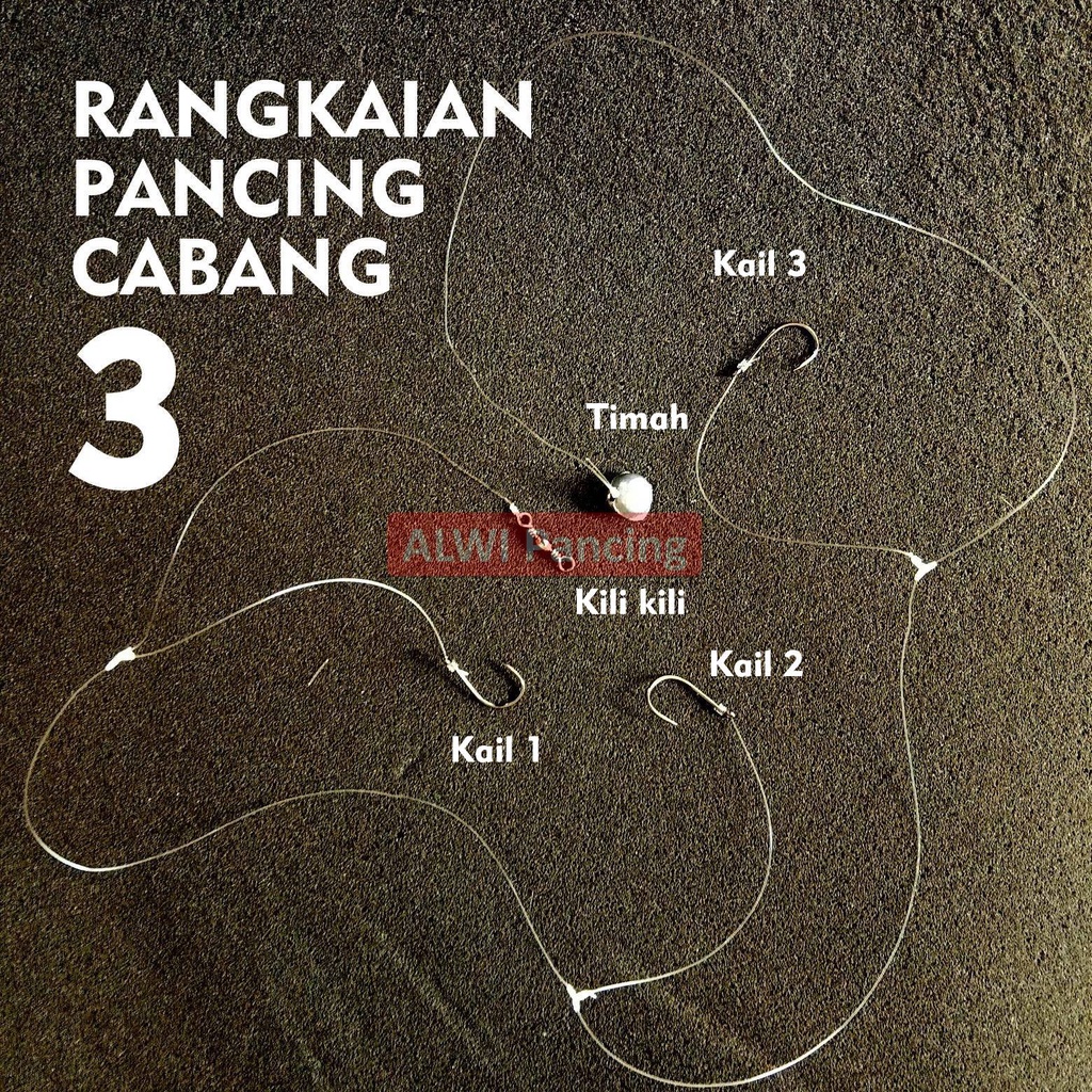 Jual Rangkaian Kail Cabang 3 + Timah + Kili2 RSA ~ Rangkaian Glosor ...