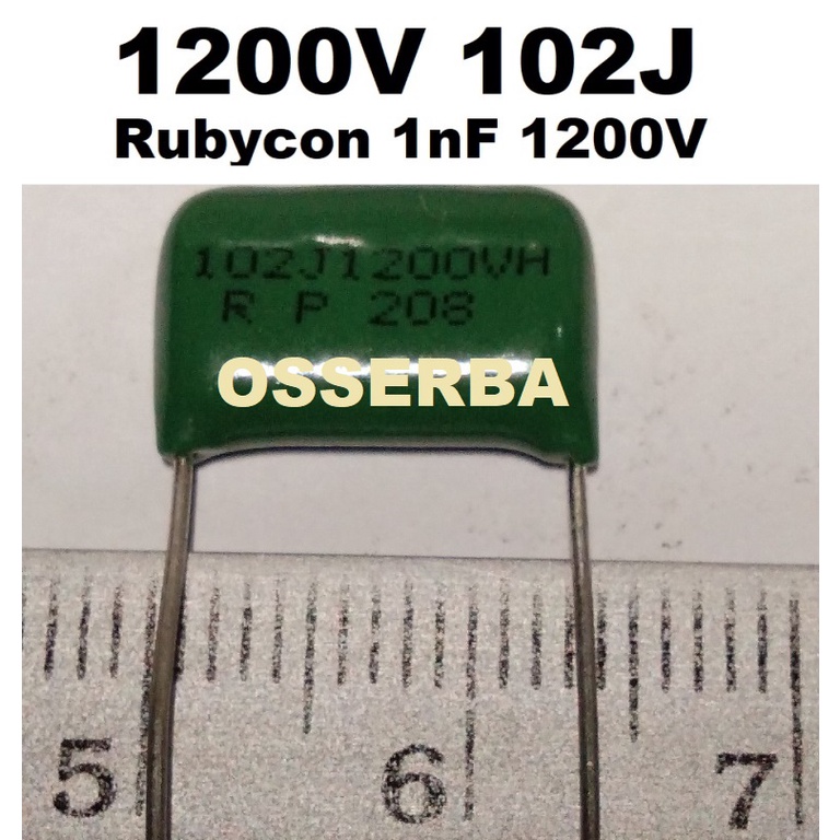 Jual Milar 1nF 5n6 6n8 102 562 682 J 1200v 1250v Mylar Capacitor High ...
