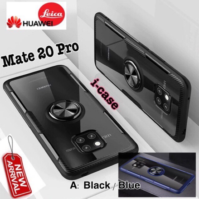 Jual New i-case Huawei Mate 20 Pro Hybrid Ring Stand Clear CASE mate20 PRO | Shopee Indonesia