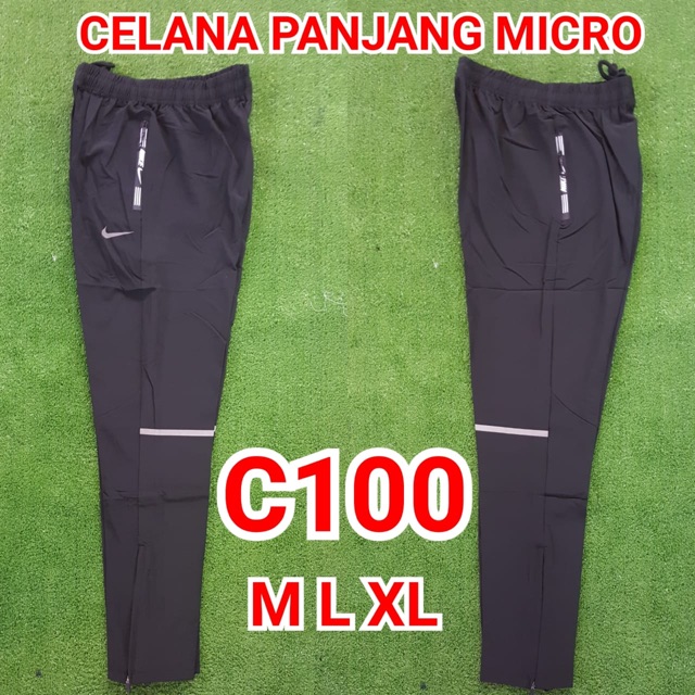 Jual Celanana panjang olahraga micro zipper pants nike c100 unisex ...