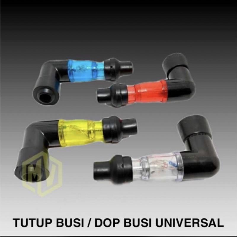 Jual Tutup busi nyala cangklong dop busi transparan + lampu universal ...