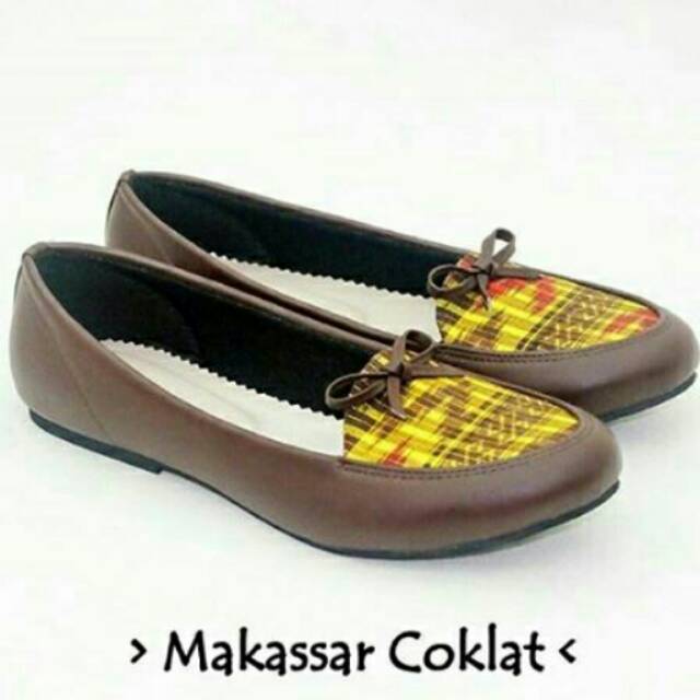 Jual Sepatu The Warna "Makassar Coklat" | Shopee Indonesia