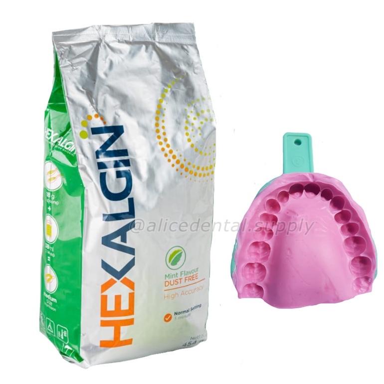 Jual Alginat Alginate pink hexalgin bahan cetak gigi dental impression ...