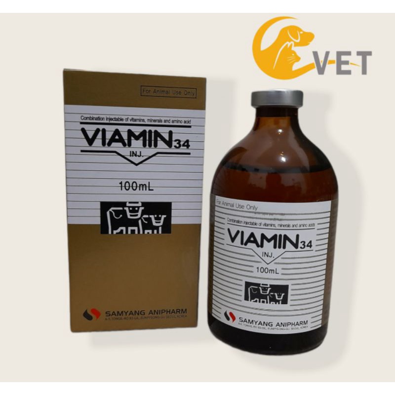 Jual Viamin 34 Inj 100 ml Kandungan Vitamin Lengkap | Shopee Indonesia
