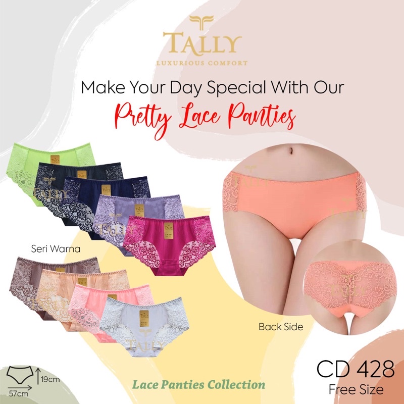 Jual CD | Celana Dalam Renda Seamless TALLY 428 Freesize | Shopee Indonesia