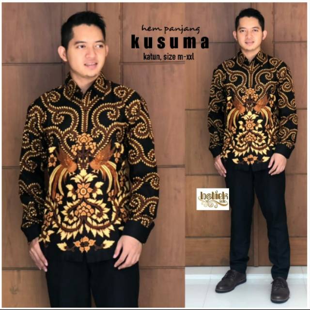 Jual KEMEJA BATIK PANJANG KUSUMA SERAGAM KANTOR PREMIUM KONDANGAN MURAH ...