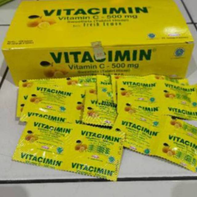 Jual VITACIMIN VITAMIN C 500MG PER 1 BOX 20TABLET | Shopee Indonesia