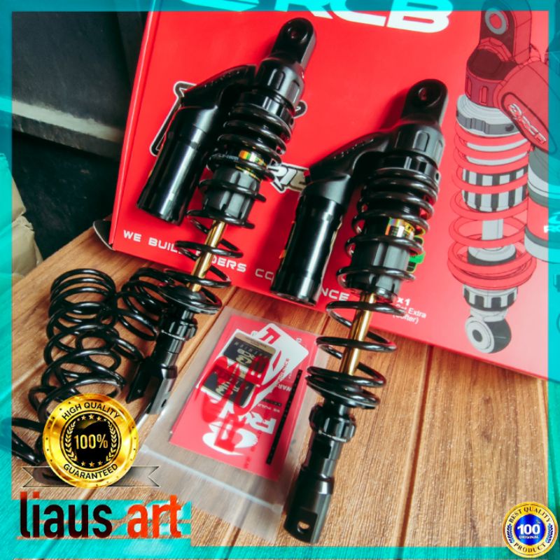 Jual SHOCK RCB RACING BOY VD SERIES PCX 150 160 ALL VARIAN BLACK 360MM ...