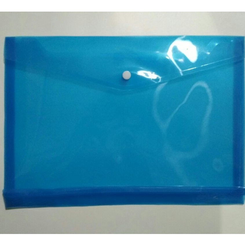 Jual Map Plastik Kancing Folio/Map Kancing Bening Folio/Clear Holder ...