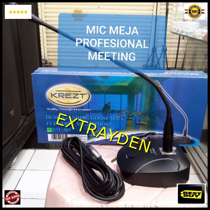 Jual GE172 krezt original 100% mic meja condenser mik table desk standing electret condesor ...