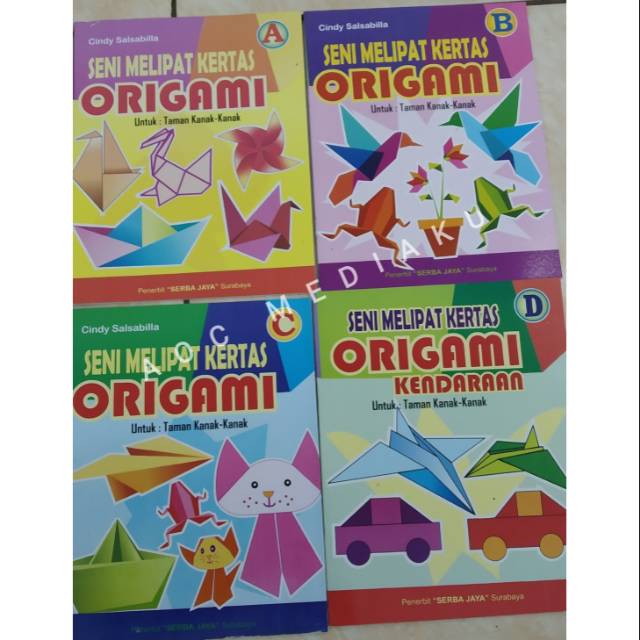 Jual Buku Cara Melipat Kertas / Origami isi 4 buku | Shopee Indonesia