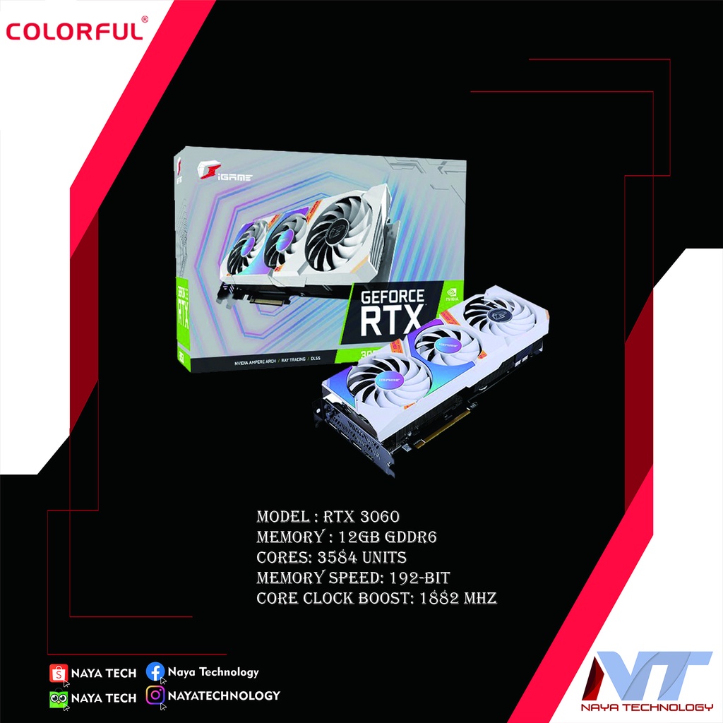 Jual Colorful RTX 3060 Ultra W OC 12GB | Shopee Indonesia