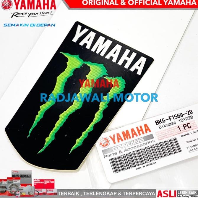 Jual Stiker Sticker Emblem Spakbor Monster Energy Asli Original Yamaha ...