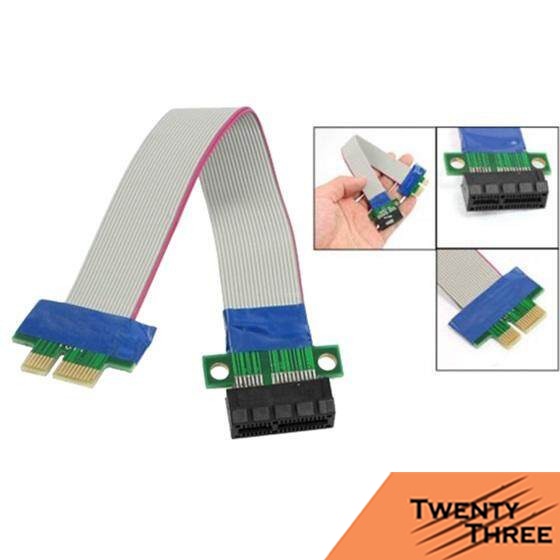 Jual Riser pcie 1x 20cm pci e pci-e fleksibel pcie express kabel ...