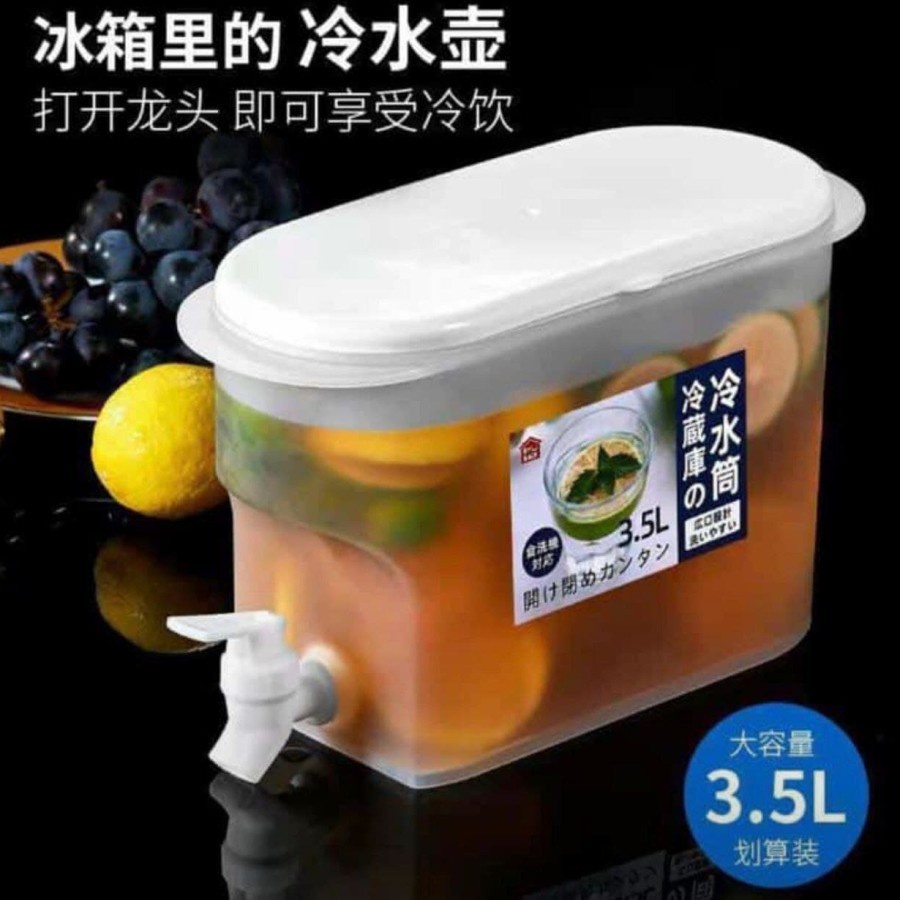 Jual Dispenser Air Plastik Food Grade Dispenser Jus Minum Ukuran 3,5 ...