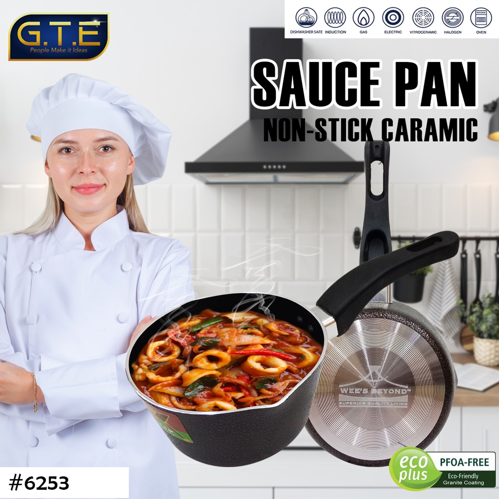 Jual Sauce Pan bahan ceramic 14cm / Sauce Pan diameter 14cm | Shopee ...