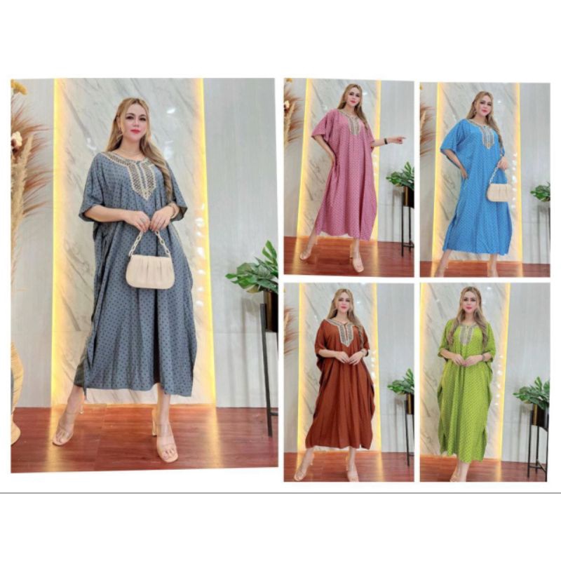Jual DASTER KAFTAN DASTER LOWO KELELAWAR ARAB BUSUI RAYON MURAH JUMBO ...