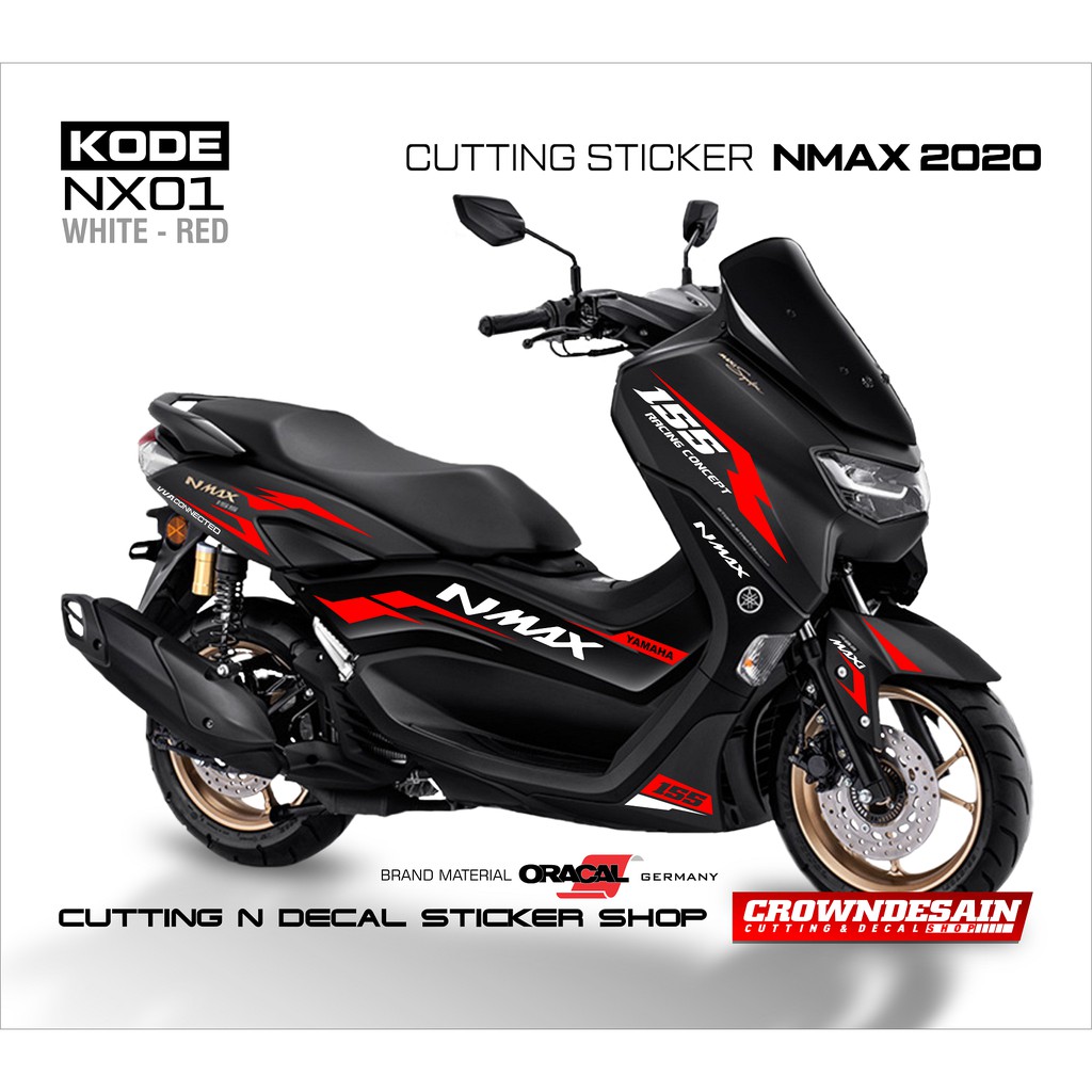 Jual STICKER CUTTING NMAX 2020 - KODE NX01 - MERAH PUTIH | Shopee Indonesia