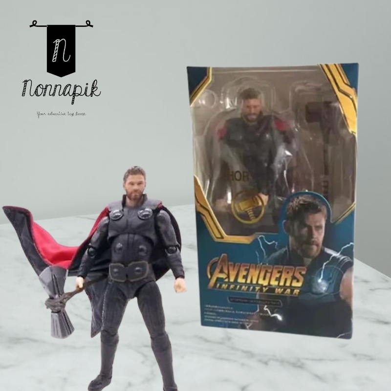 Jual SHF Figuarts Marvel Avengers Infinity Wars Thor God Thunder Figure ...