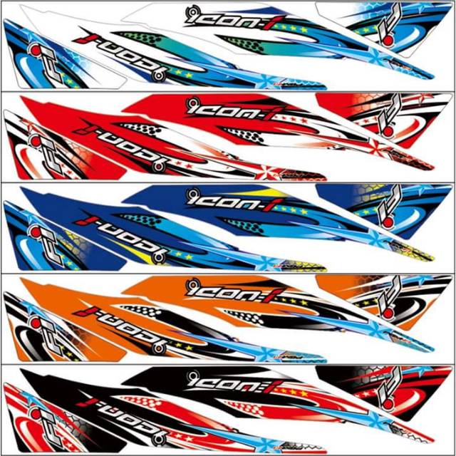 Jual Striping lis sticker variasi honda beat fi 2013-2015(1)"ICON ...