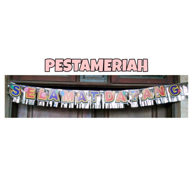 Jual BANNER SELAMAT DATANG / BUNTING FLAG SELAMAT DATANG / GANTUNGAN ...