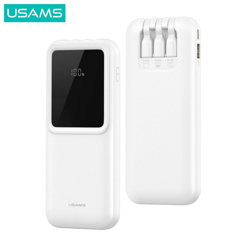Jual USAMS X-chel Powerbank with Cables 10000mAh Dual-port Digital ...