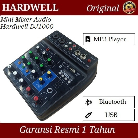 Jual Mini miixer Audio 4 channel bagus bluetoth Hardwell DJ1000 ...