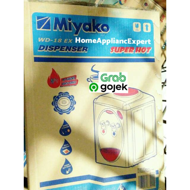 Jual Miyako WD18EX Dispenser Exter Hot Super Meja Galon Ori Baru ...