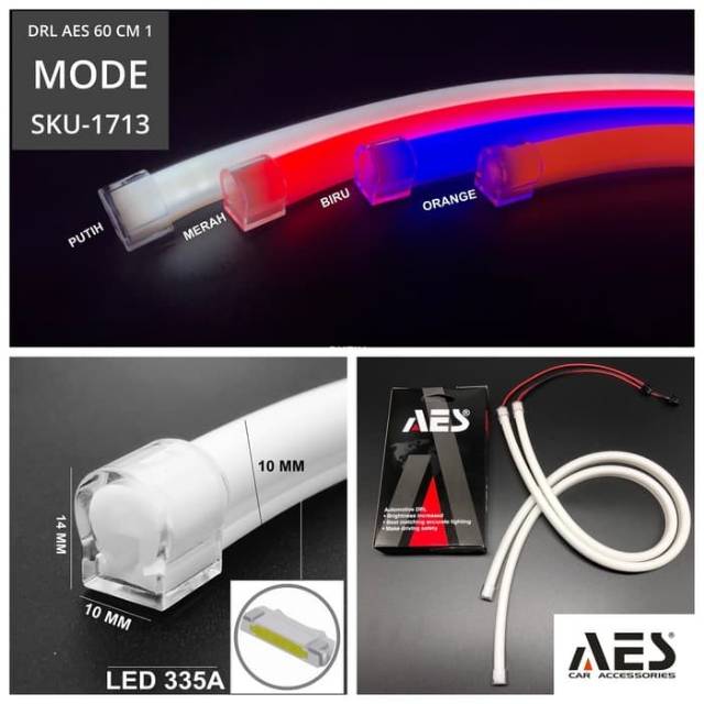 Jual LAMPU ALIS AES 60 CM LED GRADE A DRL ALIS FLEXIBEL AES 60CM | Shopee Indonesia